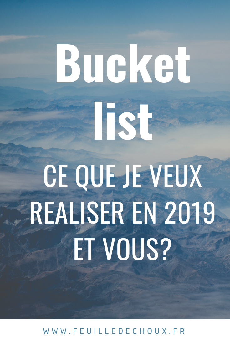 Bucket list : Objectifs 2019 (Liste des mes rêves) – Feuille de choux
